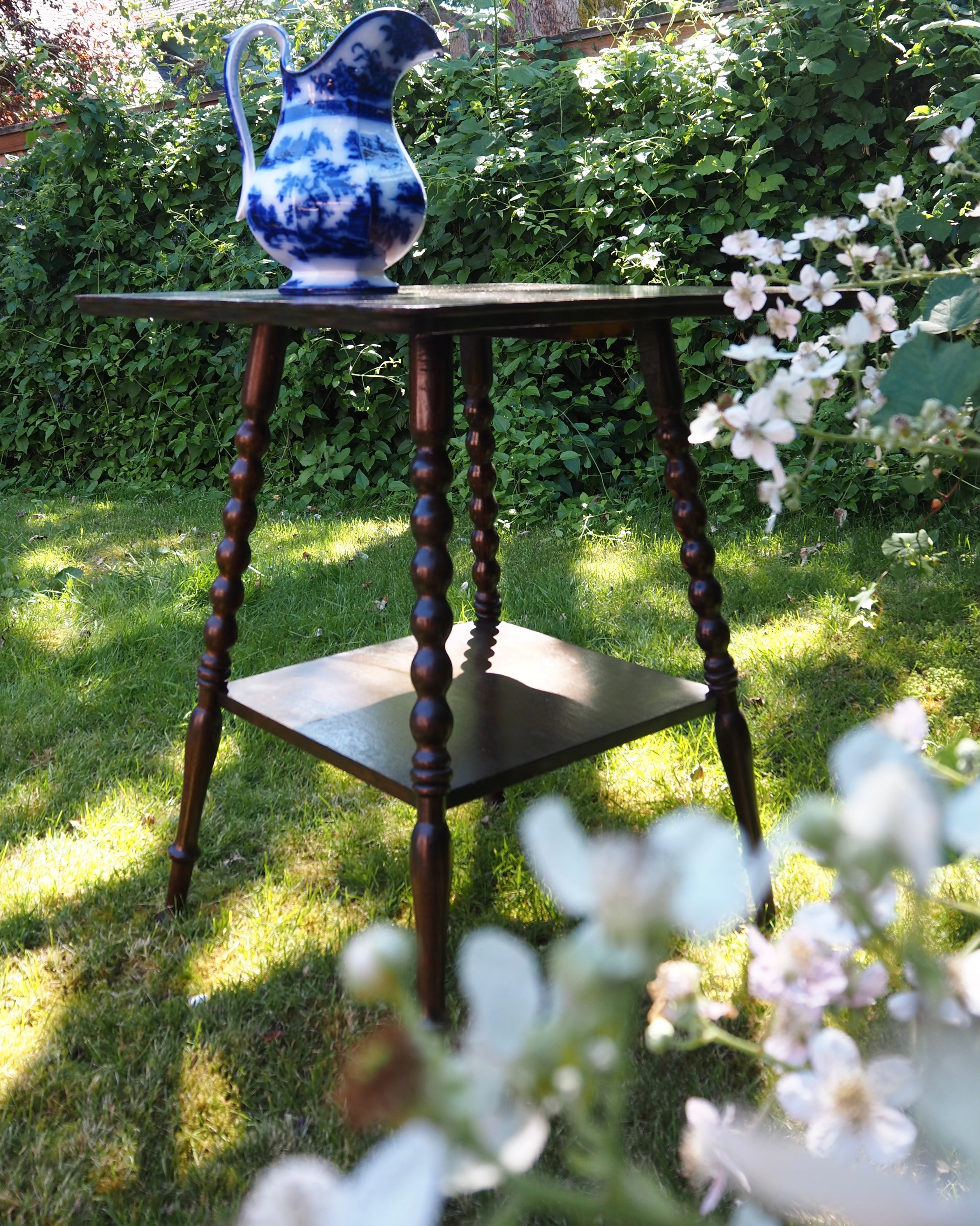Antique Bobbin-Leg Parlor Table – jetty house vintage